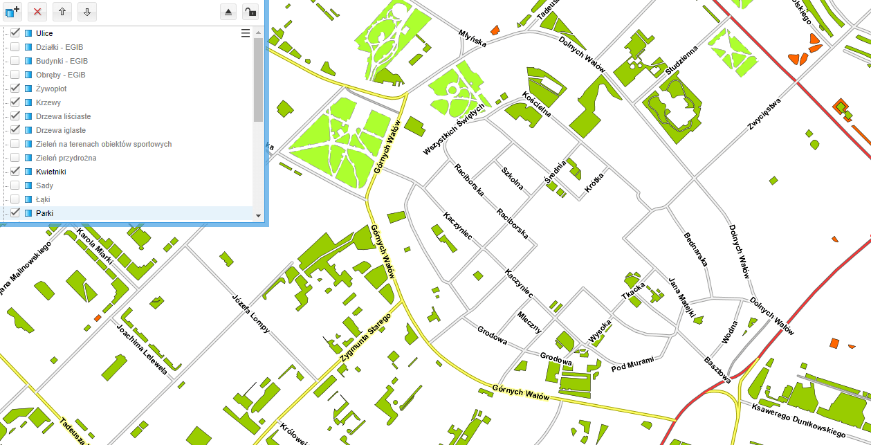 Ile drzew rośnie w centrum Gliwic? Ta mapa pokazuje wszystkie szczegóły ...